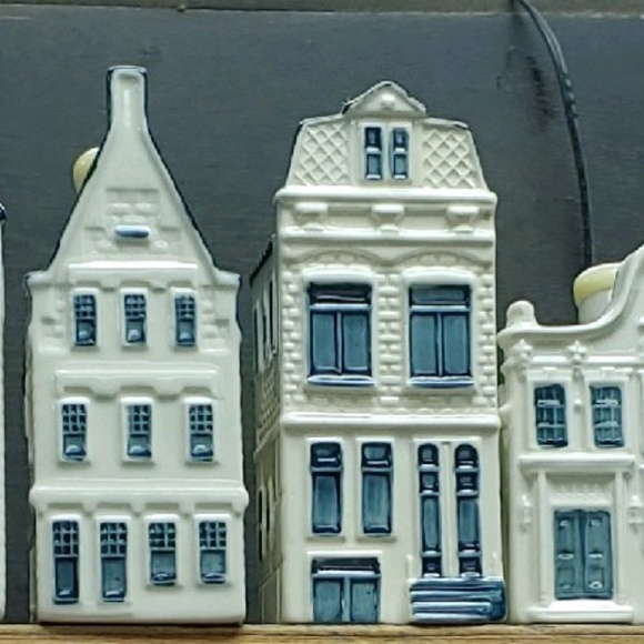 KLM | Other | Collectible Delft Blue Dutch Houses | Poshmark